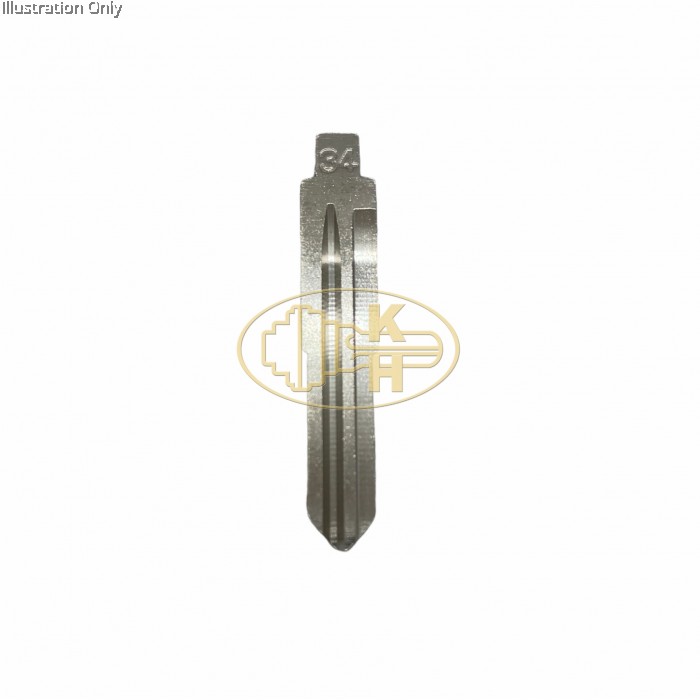 Os34 HYDA7R Kia Hyundai flip key blank