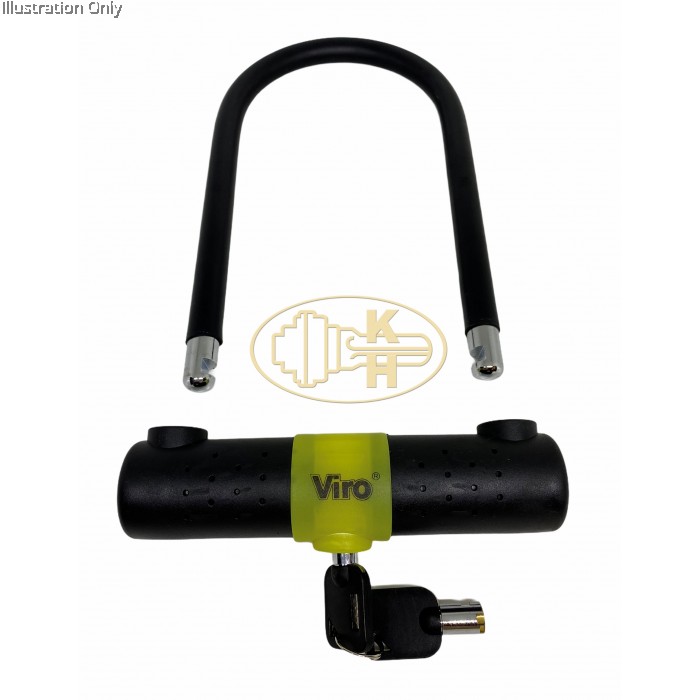 VIRO U-LOCKS WITH TUBULAR KEY SUITABLE FOR BIKE, SCOOTER & MOTORCYCLE