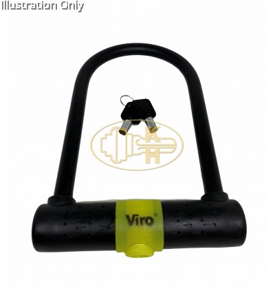 VIRO U-LOCKS WITH TUBULAR KEY SUITABLE FOR BIKE, SCOOTER & MOTORCYCLE