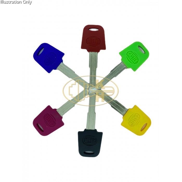 Castle 4 sided pin key blank