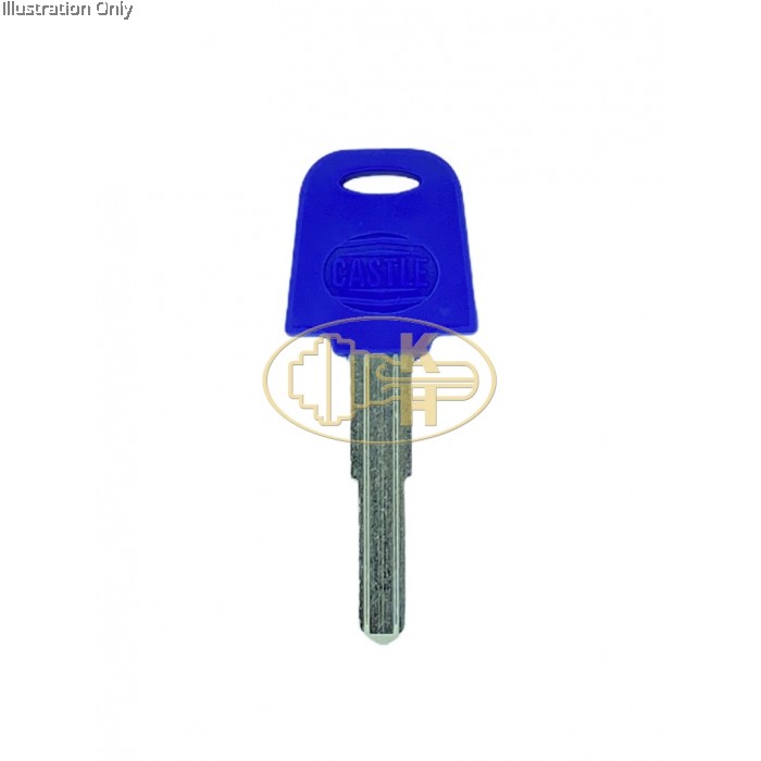 Castle 4 sided pin key blank