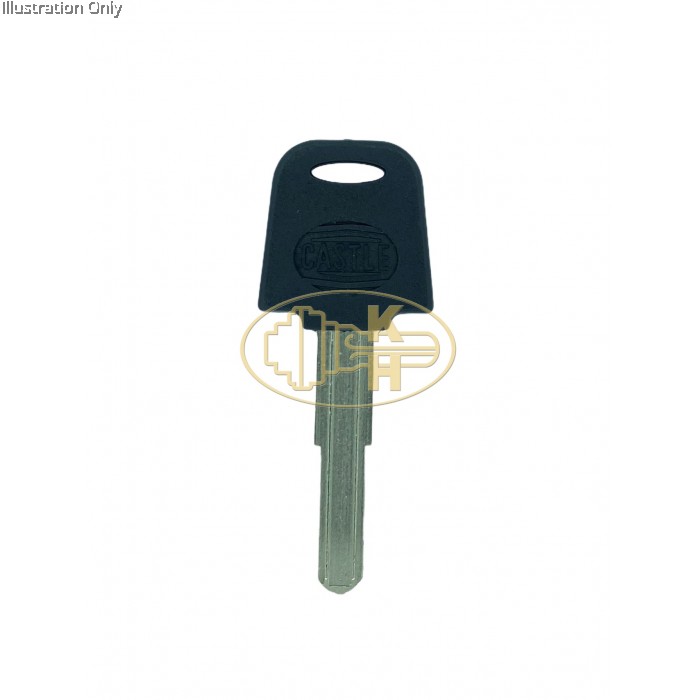Castle 4 sided pin key blank