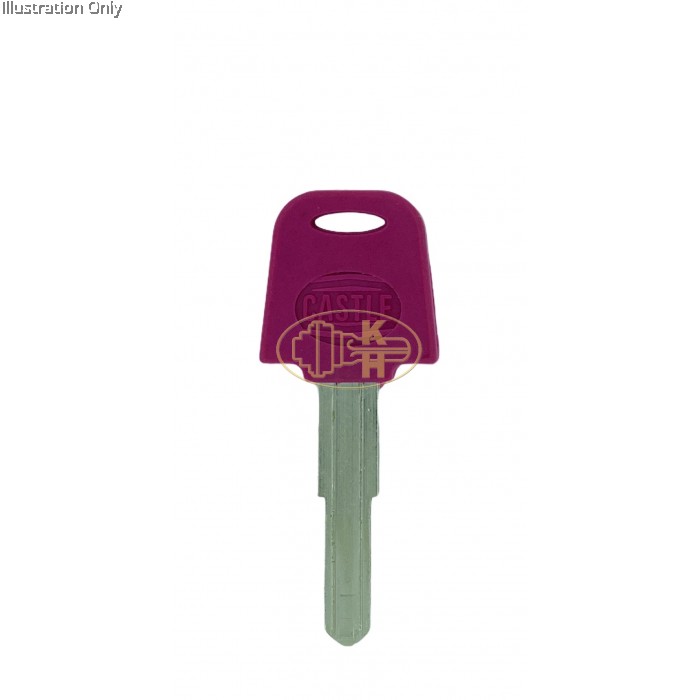 Castle 4 sided pin key blank