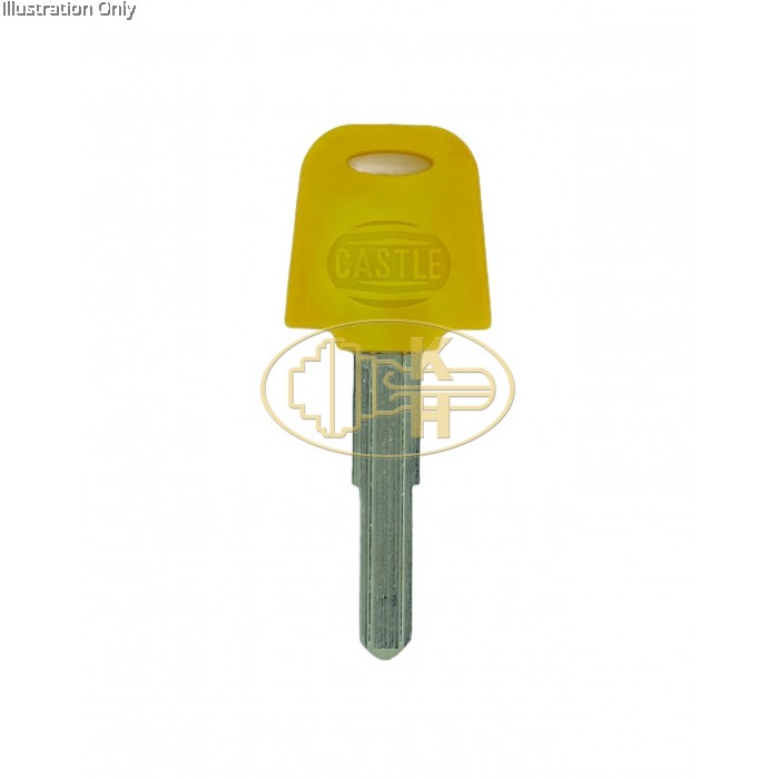 Castle 4 sided pin key blank
