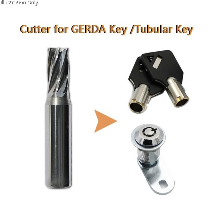 Tubular key carbide mill cutter