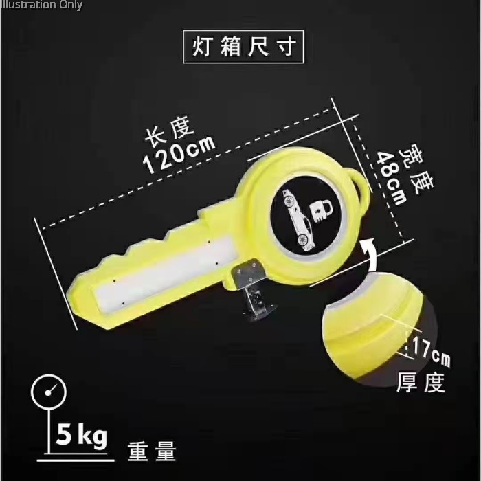 Customize Key Signage Display with LED