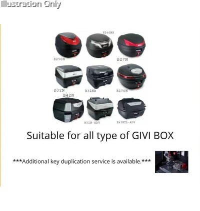Original Givi box lock replacement