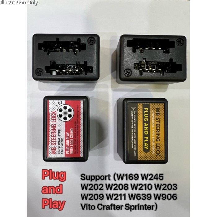 Plug n play MB steering lock emulator