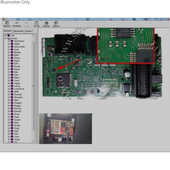 IMMO EEPROM LOCATION FOR ALL BRANDS