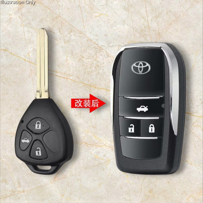 Toyota convert flip keyshell
