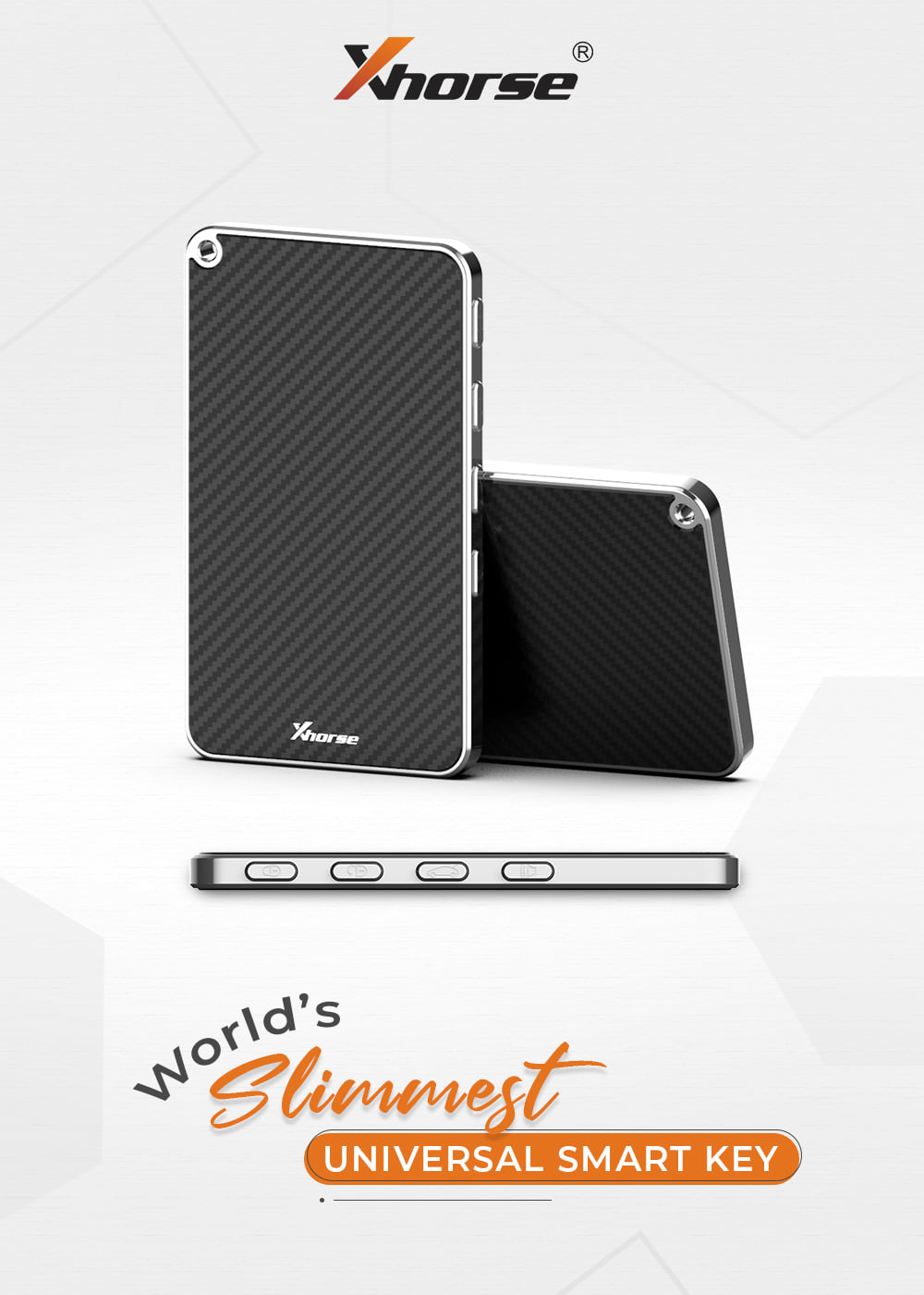 Xhorse King Card Key Slimmest Universal Smart Remote 4 Buttons